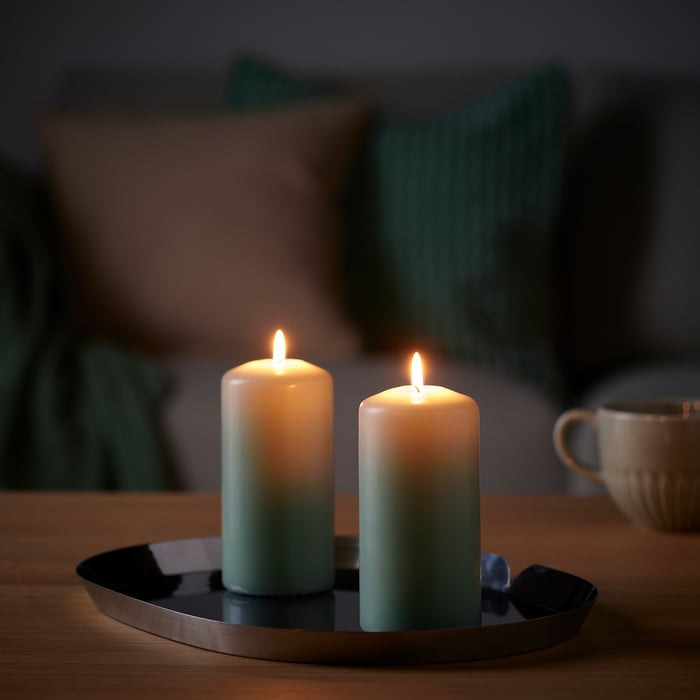 DAGLIGEN cero senza profumo, grigio chiaro-verde, 14 cm40 h - IKEA Svizzera