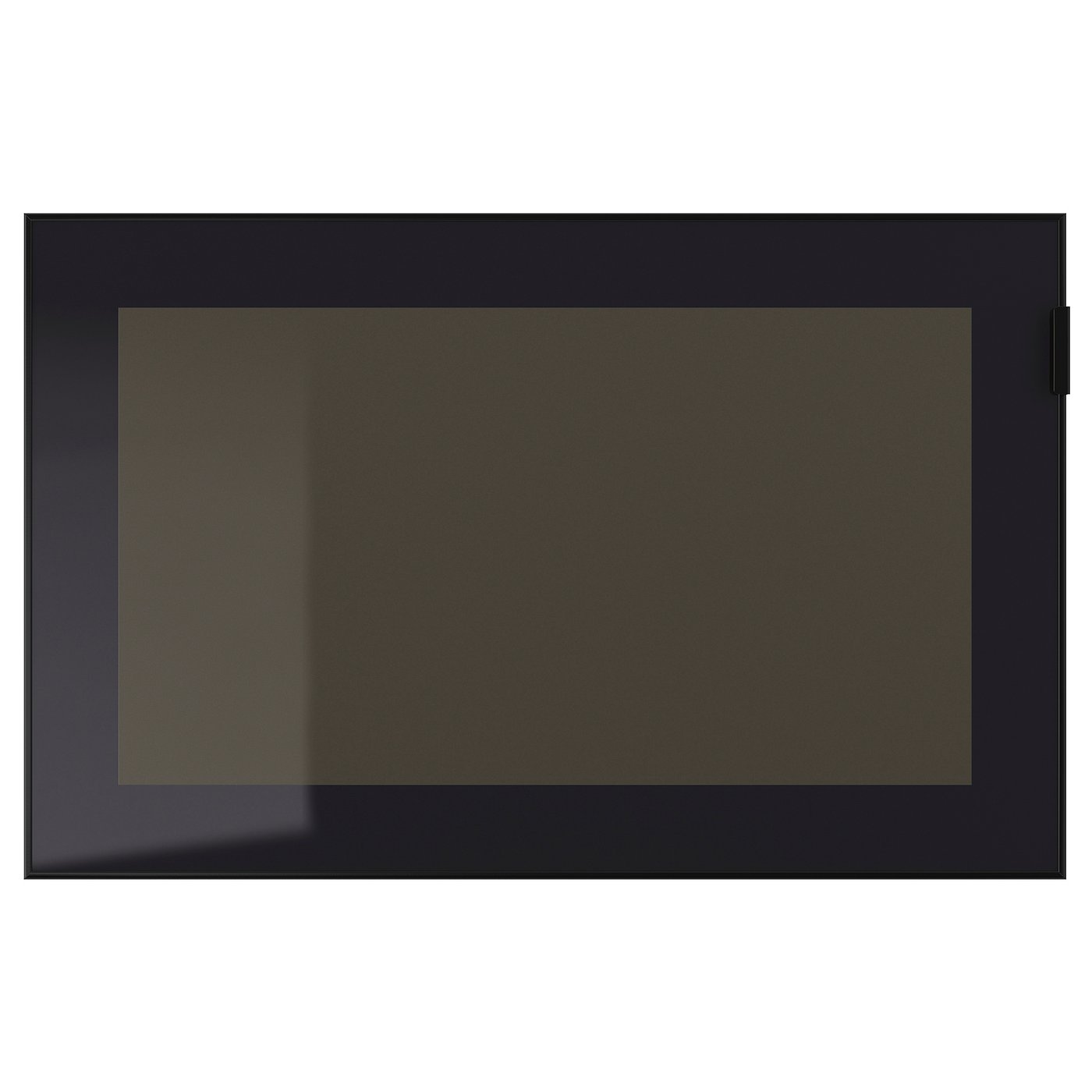 GLASSVIK anta a vetro, nero/vetro fumé, 60x38 cm - IKEA Svizzera