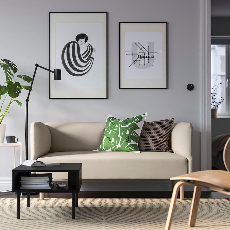 LILLEHEM divano componibile a 2 posti, Vissle/beige legno - IKEA Svizzera