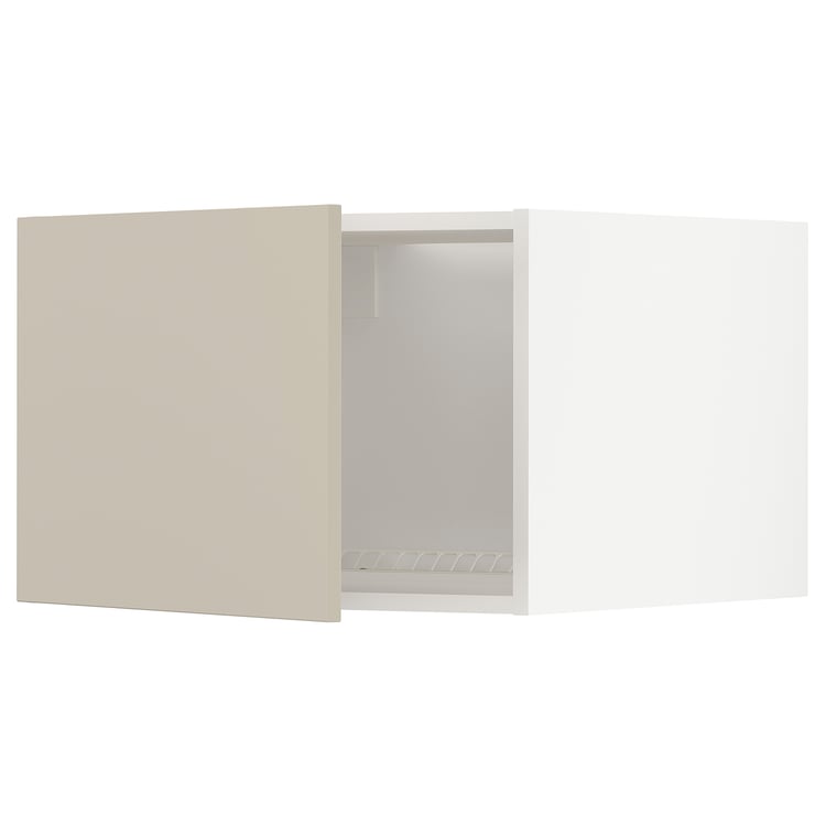 METOD elemento top per frigo/congelatore, bianco/Havstorp beige, 60x40 ...