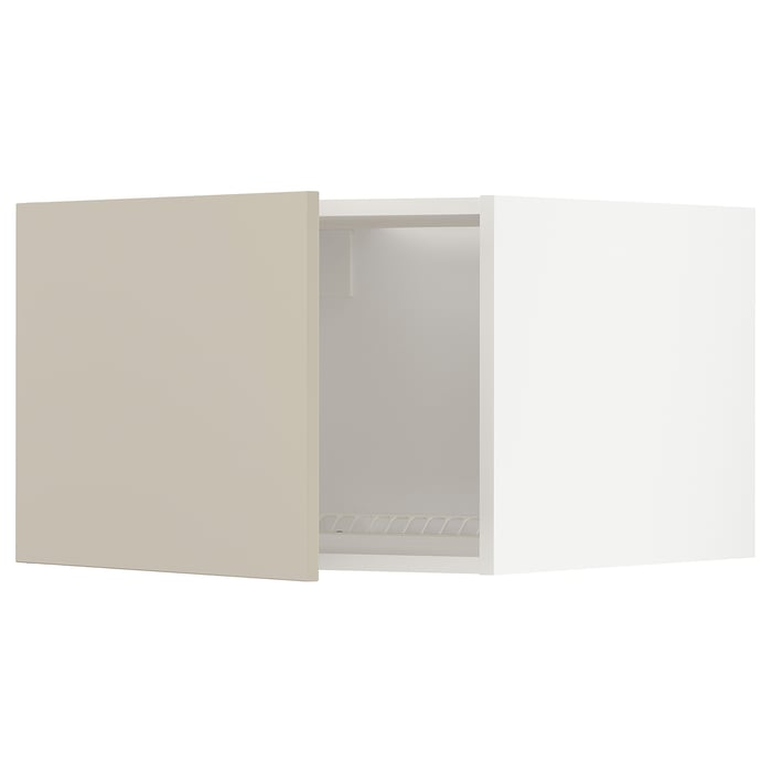 METOD elemento top per frigo/congelatore, bianco/Havstorp beige, 60x40 ...
