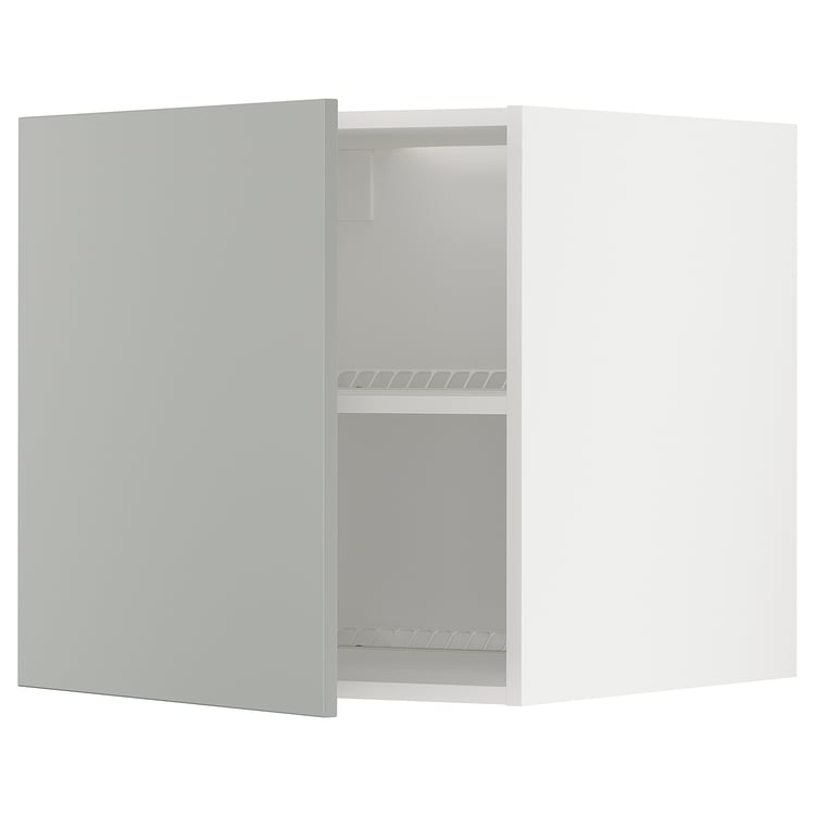 METOD elemento top per frigo/congelatore, bianco/Havstorp grigio chiaro ...