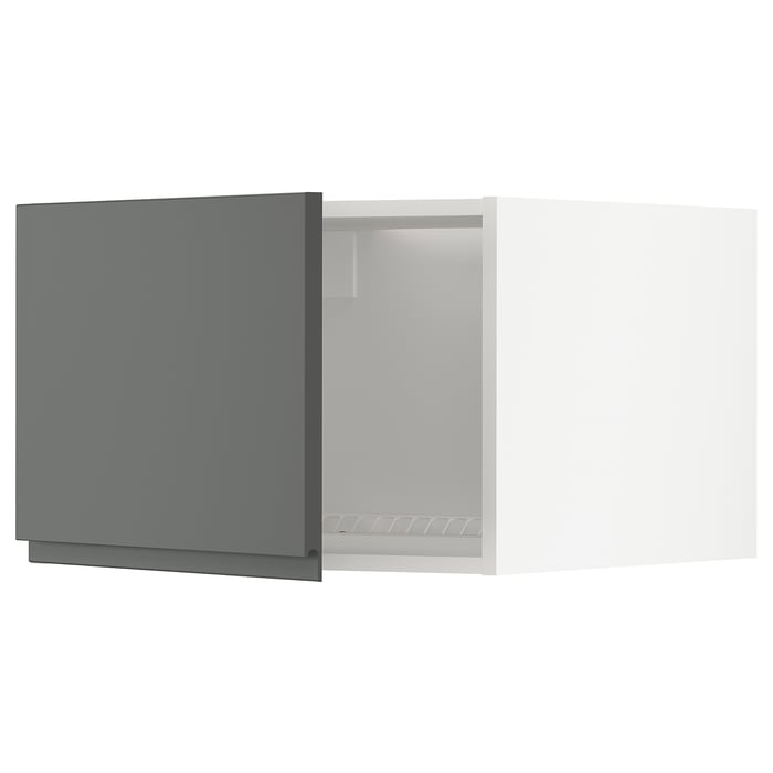 METOD elemento top per frigo/congelatore, bianco/Voxtorp grigio scuro ...