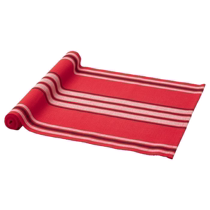 VINTERFINT runner, motivo a righe rosso, 35x130 cm - IKEA Svizzera