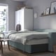 BÅRSLÖV Sofá cama 3 cuerpos, chaise longue, Tibbleby petróleo claro ...