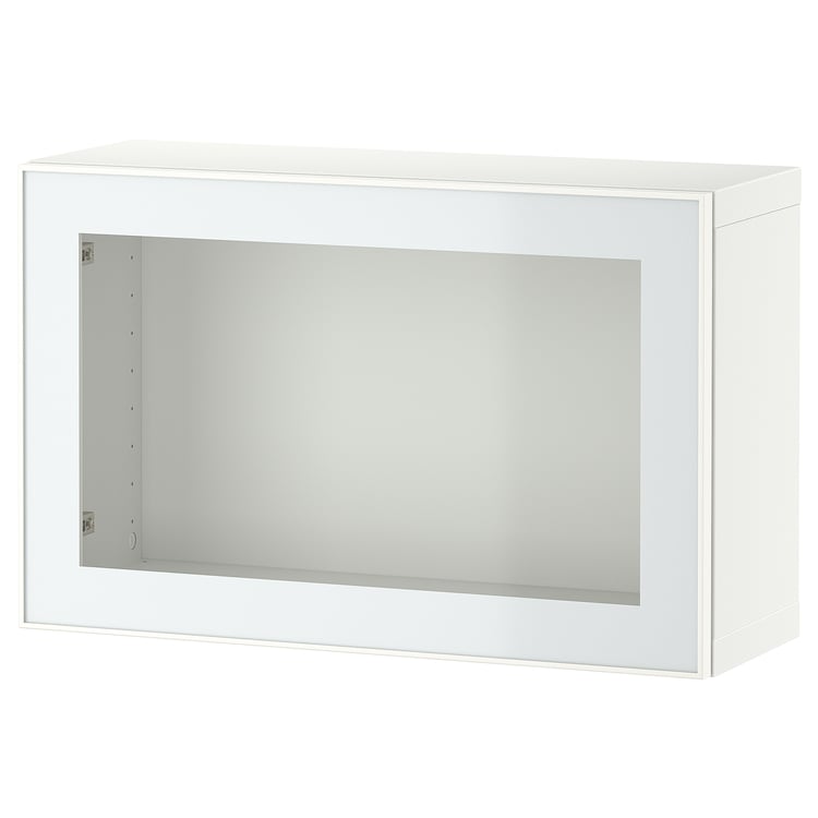 BESTÅ Combinación mueble de almacenaje, blanco Glassvik/blanco/verde ...
