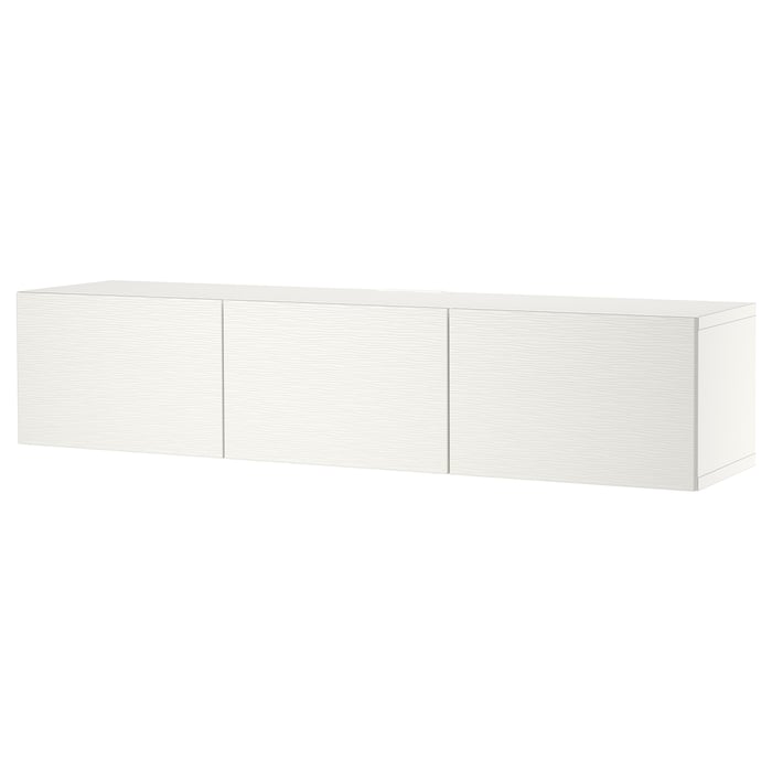 BESTÅ Rack de TV, blanco/Laxviken blanco, 180x42x38 cm - IKEA Chile