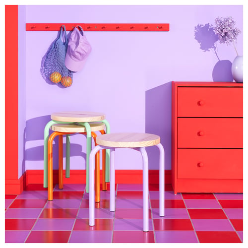 DOMSTEN Piso, morado/pino - IKEA Chile