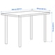 LINNMON / ADILS Escritorio, efecto roble tinte blanco/blanco, 100x60 cm ...
