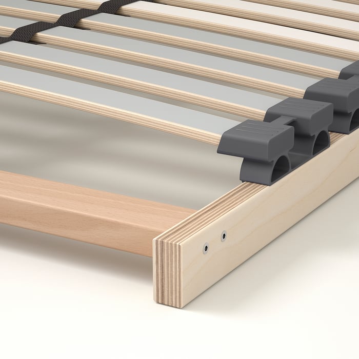 MALM Estructura de cama alta, chp rob tte bco/Lönset, 90x200 cm - IKEA ...