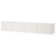 PLATSA Mueble mural de almacenamiento, blanco Fonnes/blanco, 240x42x40 ...