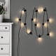 SVARTRÅ Guirnalda de luces LED 12 ampolleta, negro/ext - IKEA Chile