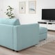VIMLE Sofá cama 3 cuerpos chaiselongue, Saxemara azul costeño - IKEA Chile