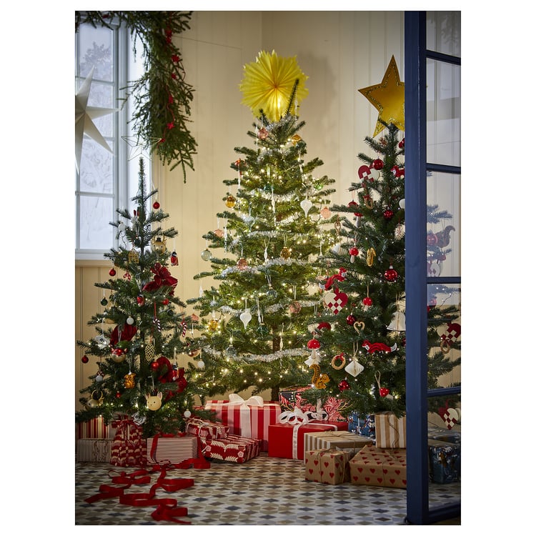 VINTERFINT Árbol de navidad, interior/exterior verde, 150 cm - IKEA Chile