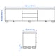 BESTÅ BURS Mueble TV, Alto brillo blanco, 180x41x49 cm - IKEA Colombia