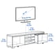 BESTÅ BURS Mueble TV, Alto brillo blanco, 180x41x49 cm - IKEA Colombia