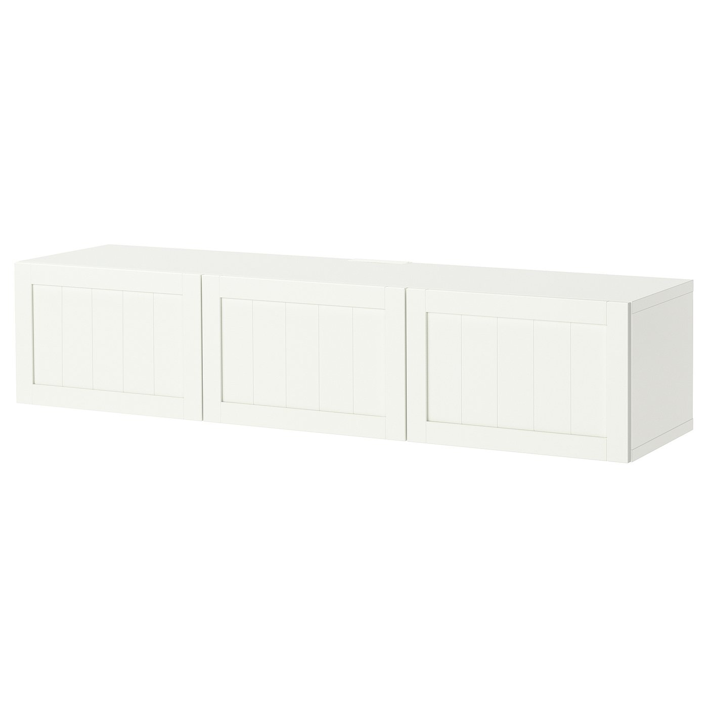 BESTÅ Mueble TV con puertas, blanco/Pipmakare blanco, 180x42x38 cm ...