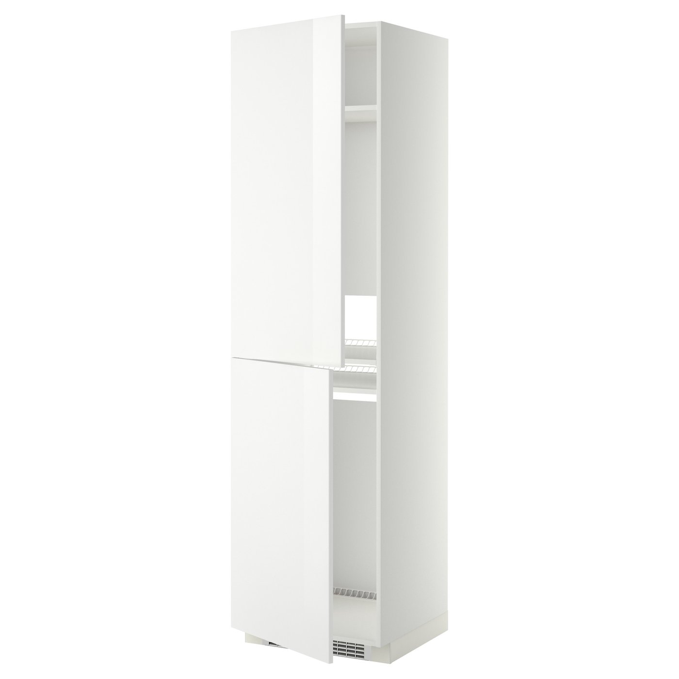 METOD Mueble alto para nevera, blanco/Ringhult blanco, 60x60x220 cm ...