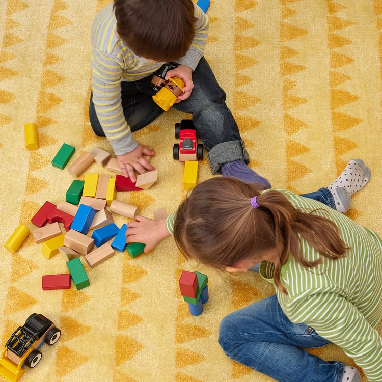 UNDERHÅLLA Bloques de madera, 40 piezas, multicolor - IKEA Colombia