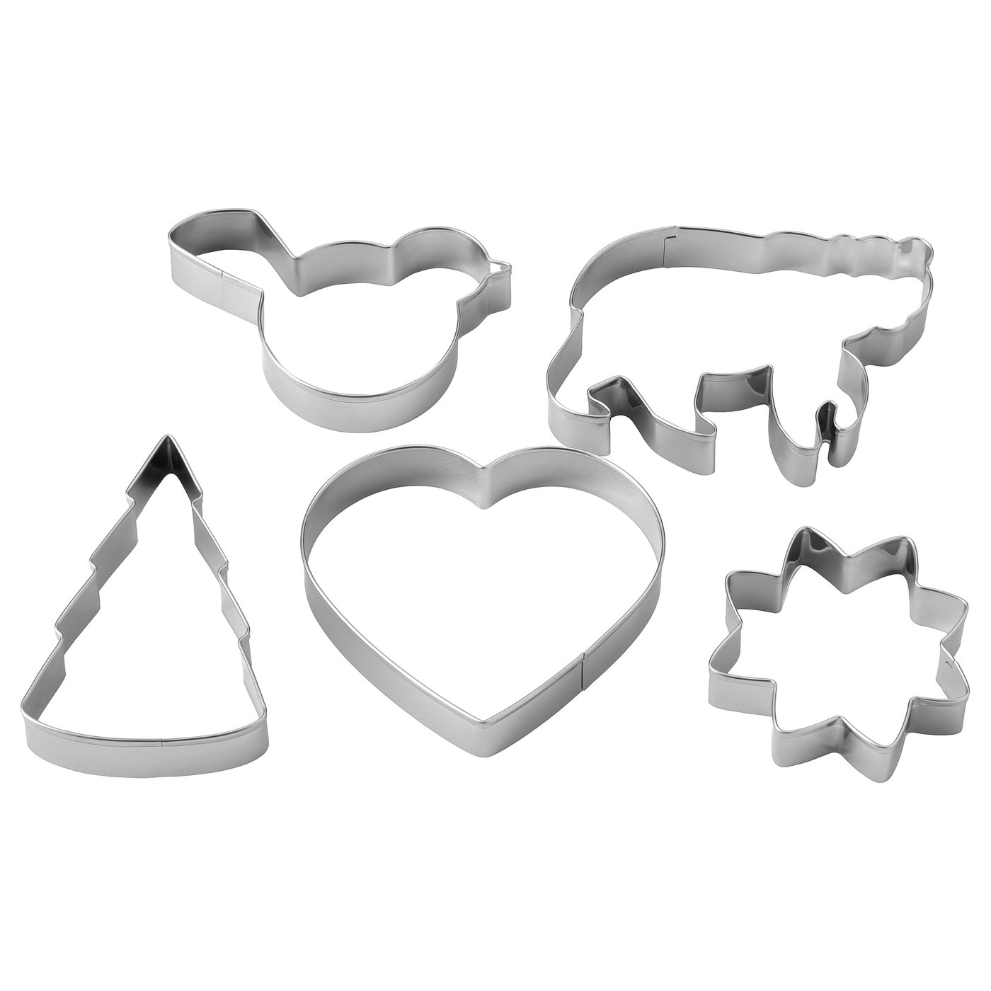 VINTERFINT Molde para galletas, set de 5, Formas variadas Acero ...