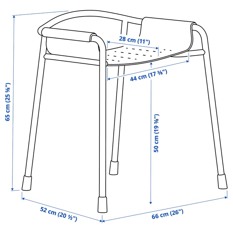 BÄSINGEN židle do sprchy, antracit - IKEA