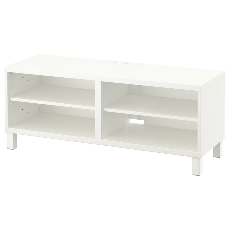 BESTÅ TV stolek, bílá, 120x40x48 cm - IKEA