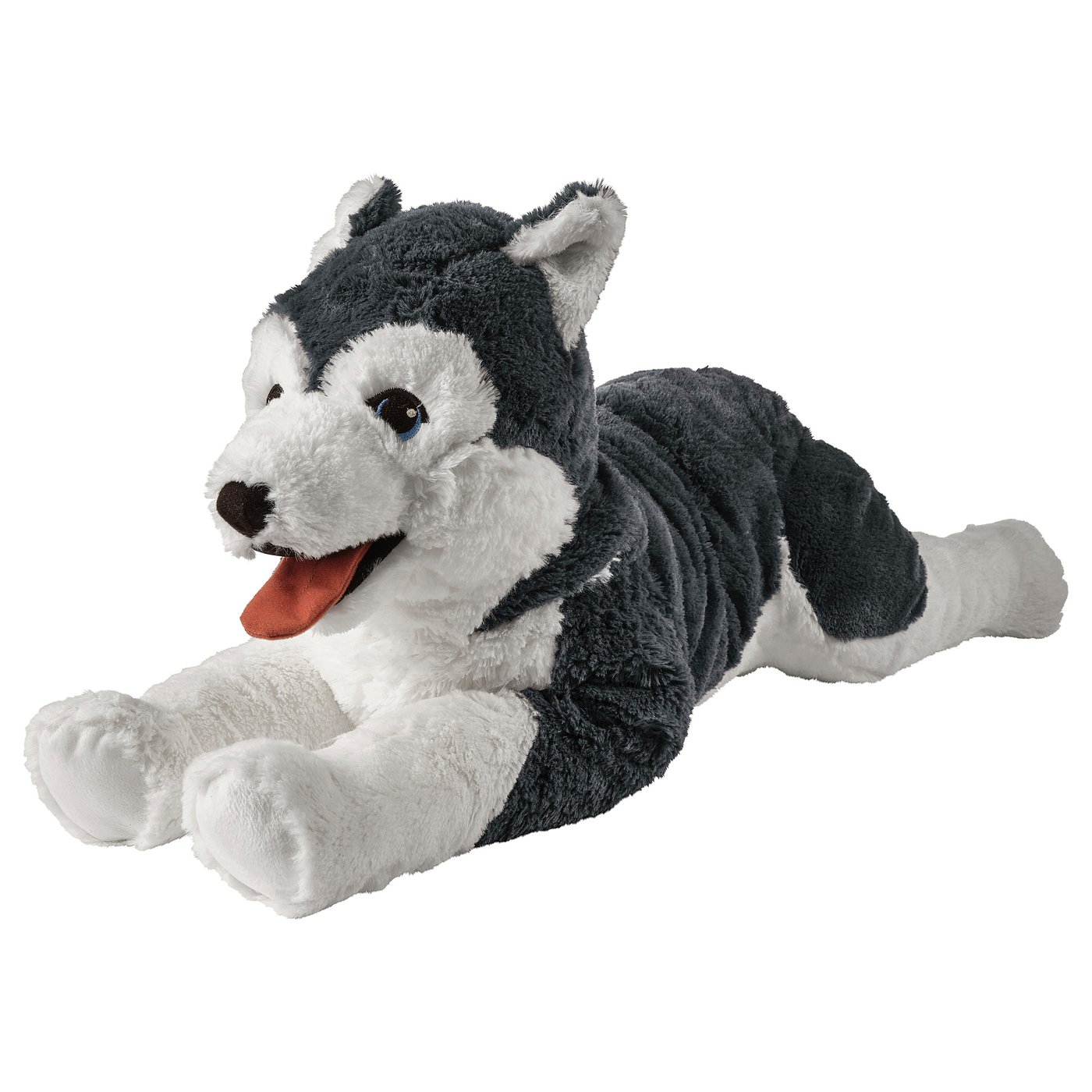 LIVLIG plyšová hračka, pes/Sibiřský husky, 57 cm - IKEA
