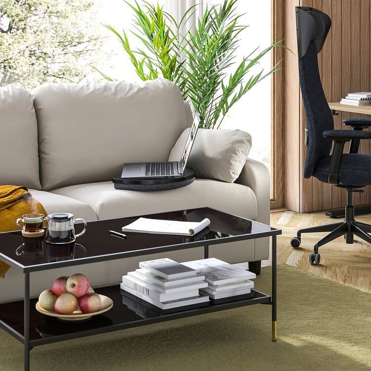 ÖJULF podložka pod notebook, tmavě šedá, 52x38 cm - IKEA