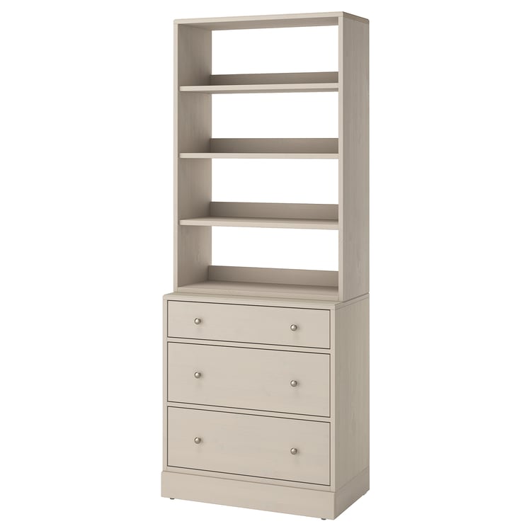 HAVSTA storage combination, grey-beige, 81x47x212 cm - IKEA