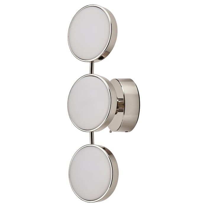 KABOMBA LED wall lamp, dimmable chrome-plated/glossy, 47x14 cm - IKEA