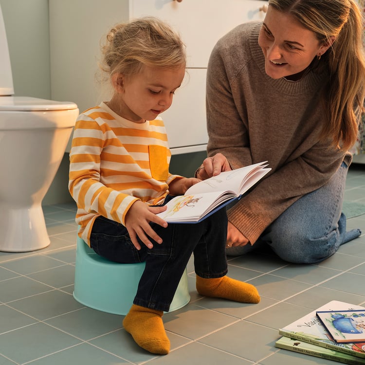 LILLA children's potty, turquoise - IKEA
