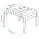 POÄNG footstool, walnut effect/Gunnared light green - IKEA