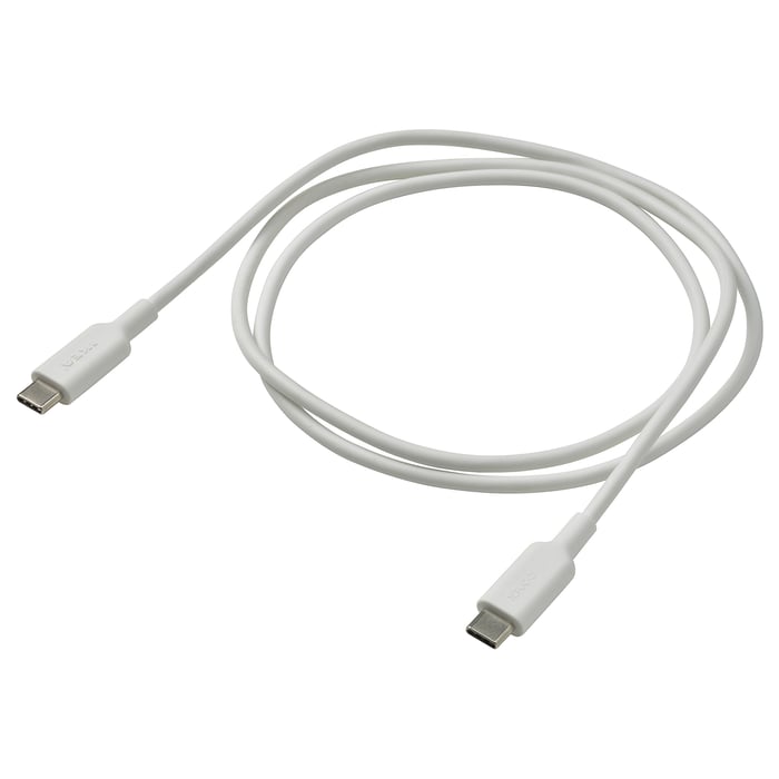 SITTBRUNN USB-C to USB-C, white, 1.0 m - IKEA