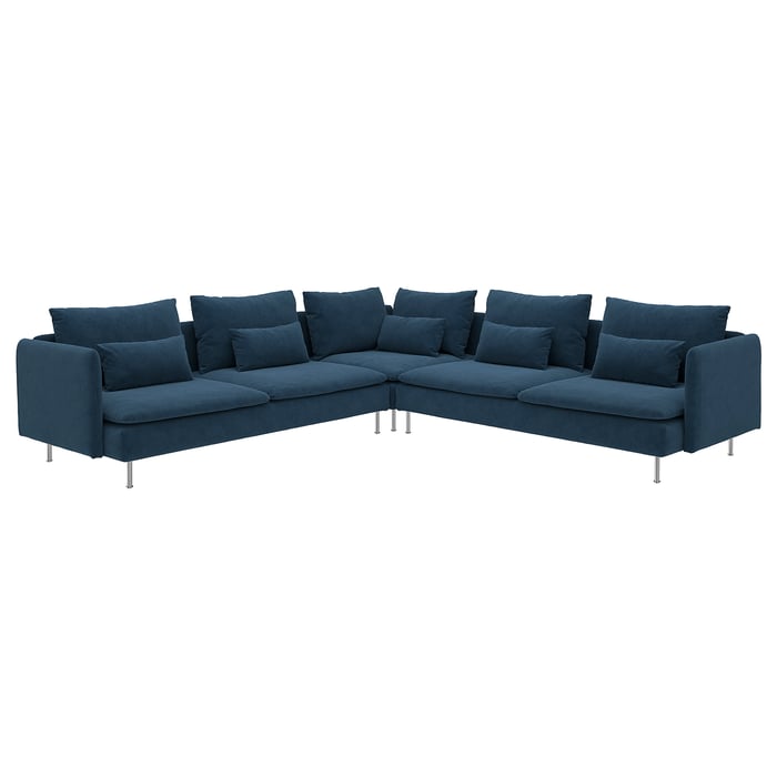 SÖDERHAMN corner sofa, 6-seat, Kelinge dark blue - IKEA