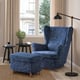 STRANDMON slipcover for armchair, Ryrane dark blue - IKEA