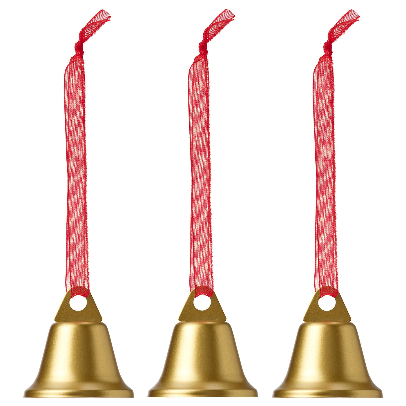 VINTERFINT tree ornament, bell-shaped gold-colour - IKEA