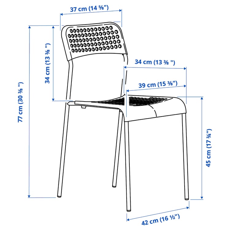 ADDE Stuhl, weiß - IKEA Deutschland