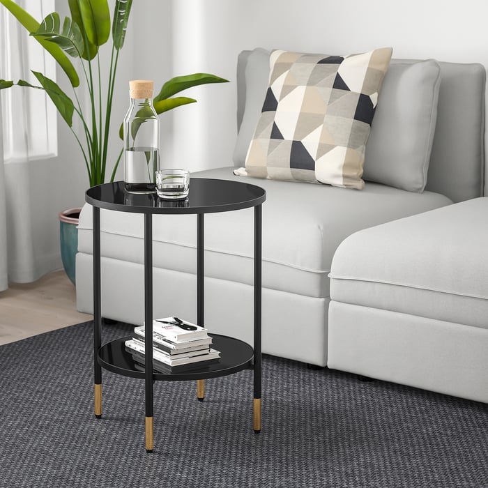 Elegantes Ikea Beistelltisch Glas Bilder