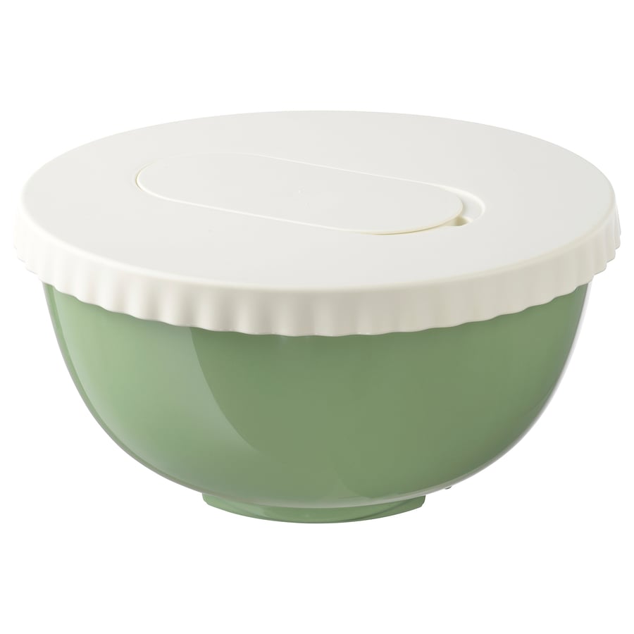 ALLEHANDA Rührschüssel mit Deckel, grün, 4 l - IKEA Deutschland