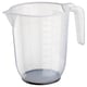 BEHÖVA Messbecher, transparent/grau, 1 l - IKEA Deutschland