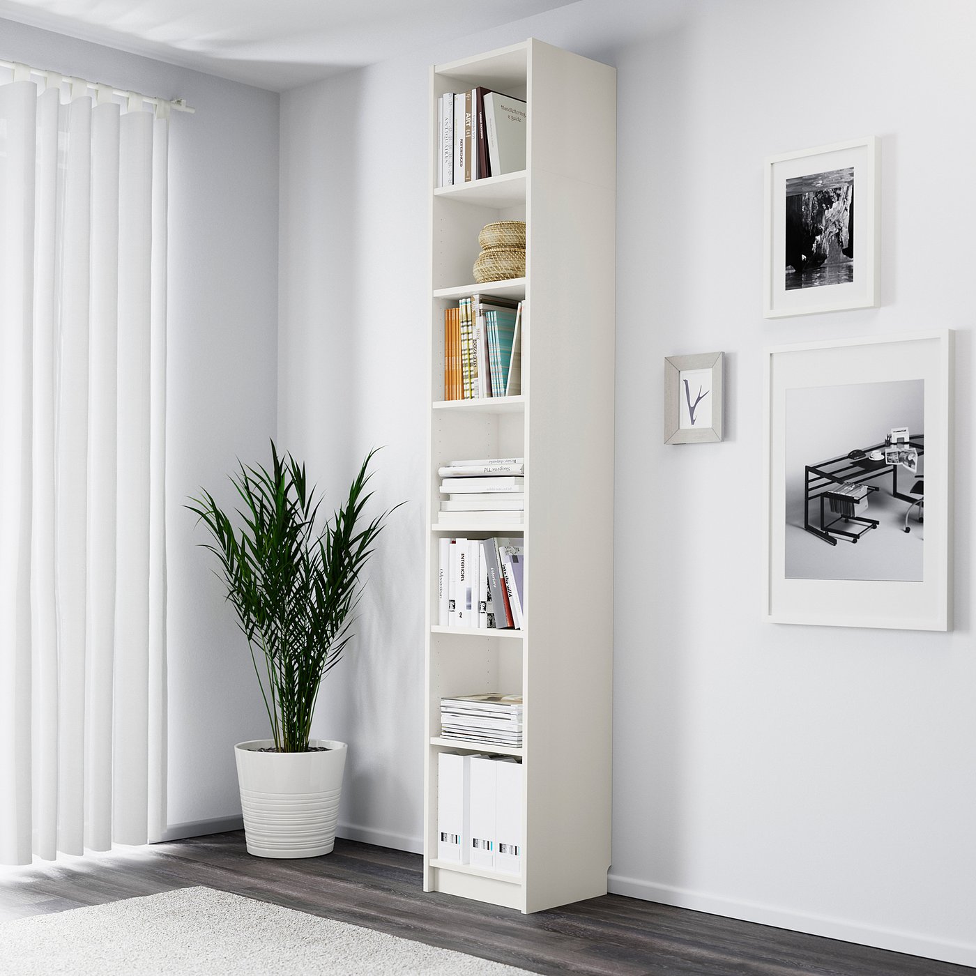 BILLY Bücherregal mit Aufsatzregal, weiß, 40x40x237 cm - IKEA Deutschland