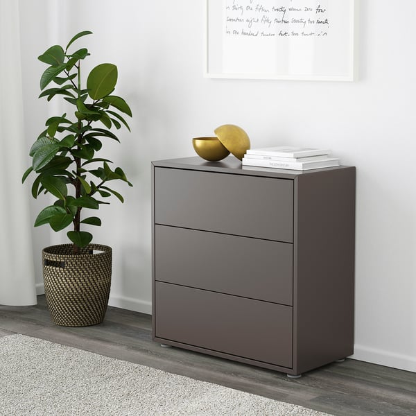 EKET Schrank mit 3 Schubladen, dunkelgrau, 70x35x70 cm - IKEA Deutschland