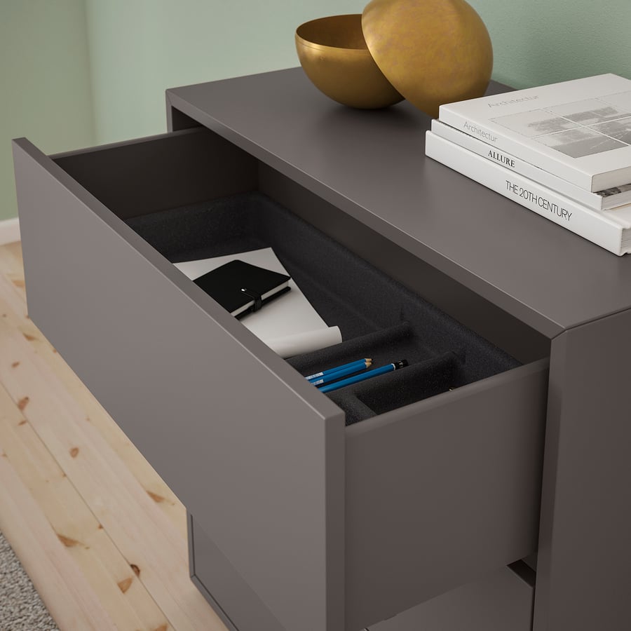 EKET Schrank mit 3 Schubladen, dunkelgrau, 70x35x70 cm - IKEA Deutschland