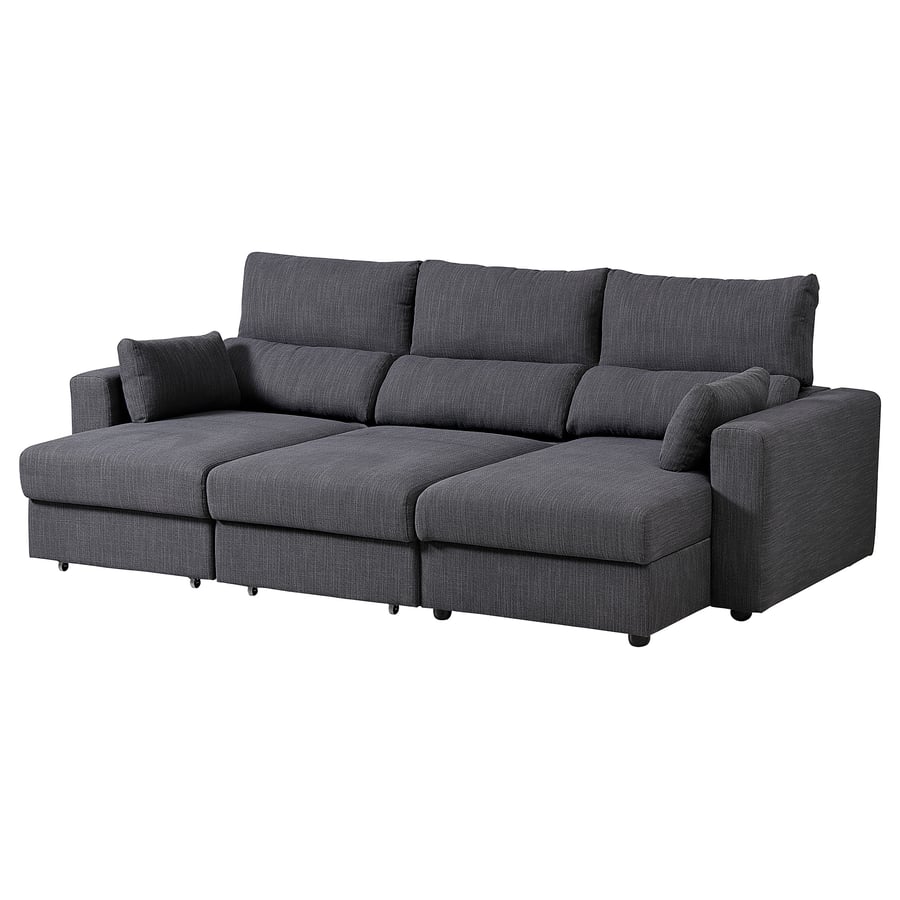 ESKILSTUNA 3er-Sofa mit Récamiere, Hillared anthrazit - IKEA Deutschland