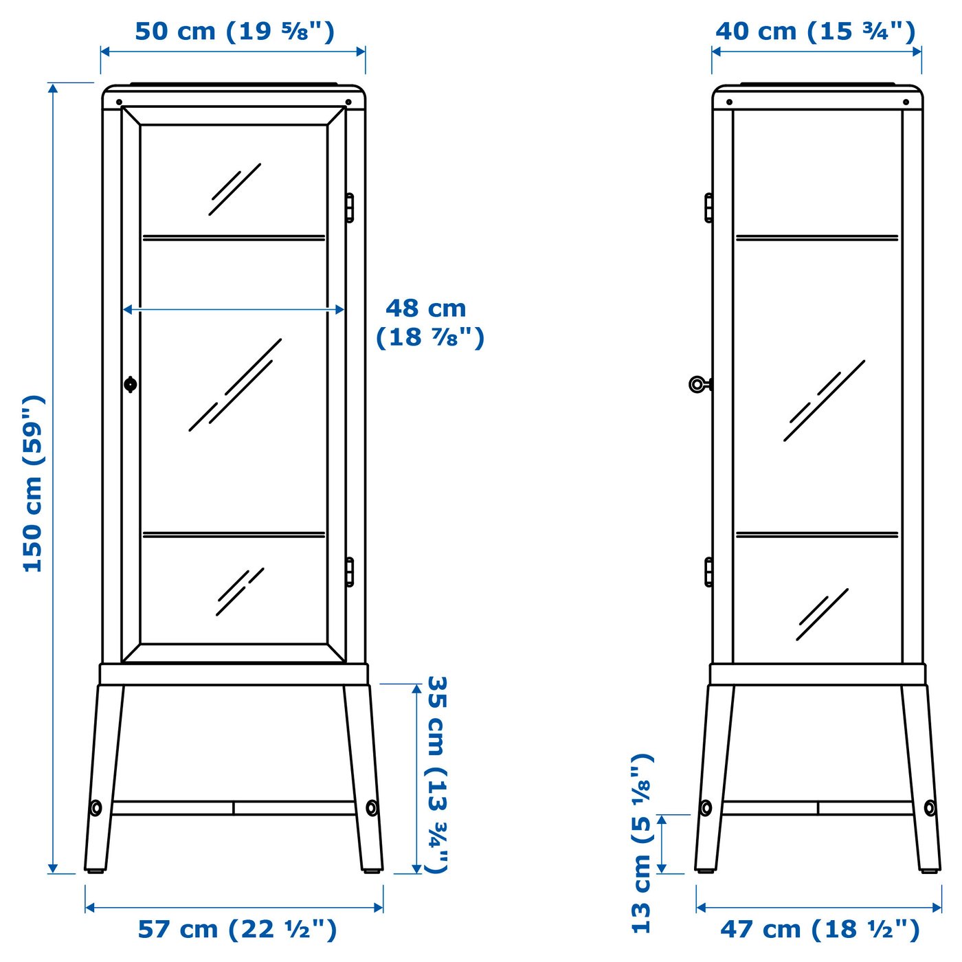 Ikea fabrikor glass cabinet store