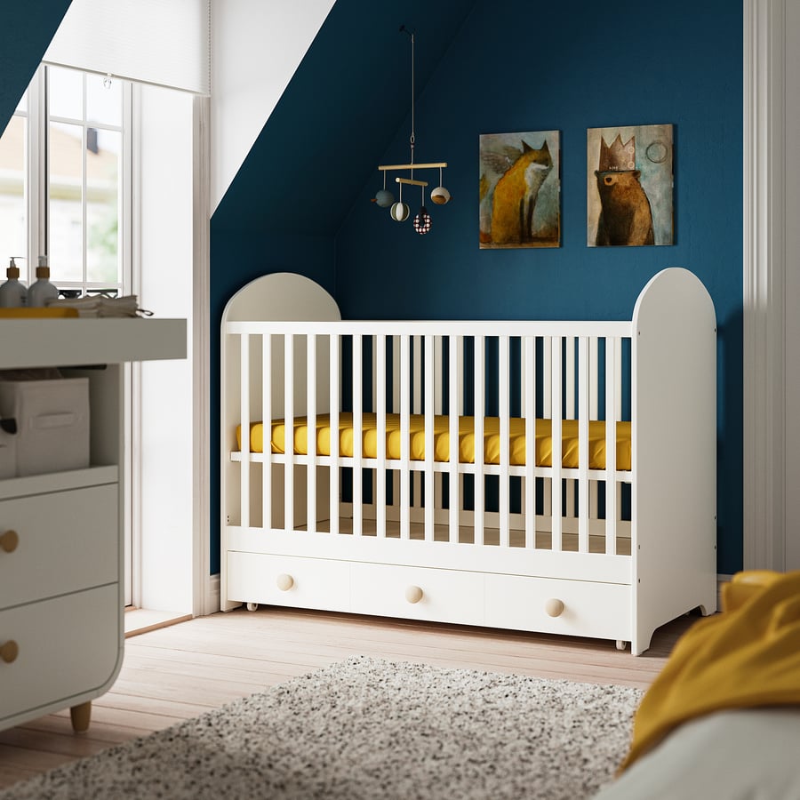 Babybett Weiss 70x140