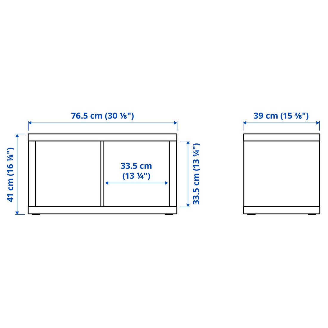 KALLAX Regal, weiß, 77x41 cm - IKEA Deutschland