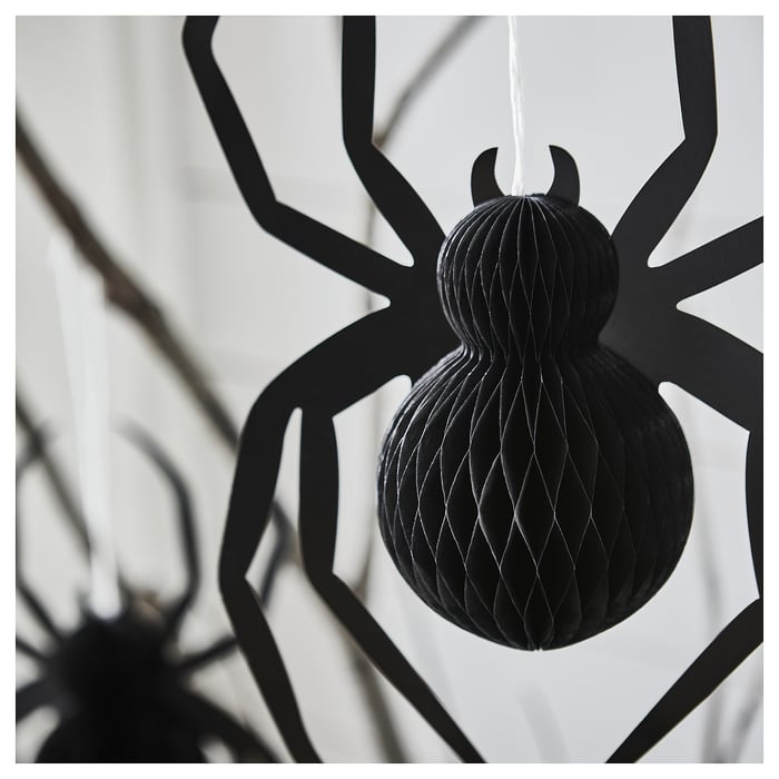 KUSTFYR Hängedekoration, Spinne schwarz, 35 cm - IKEA Deutschland