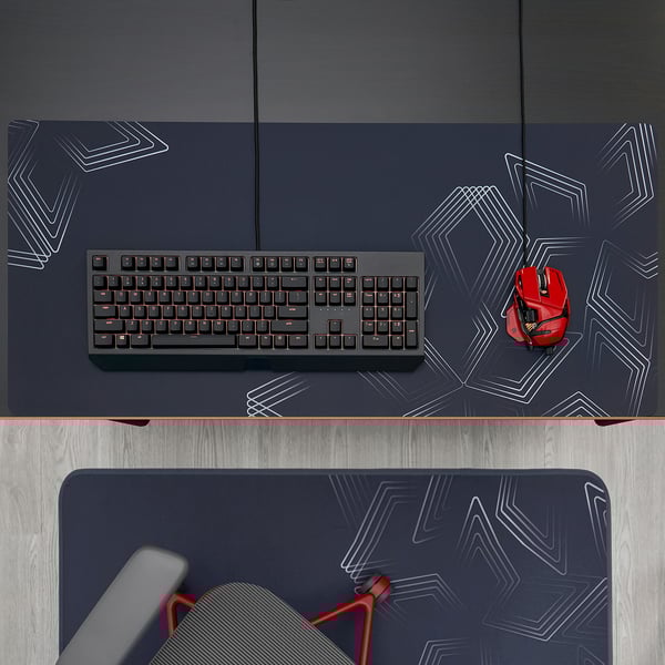 LÅNESPELARE Gaming-Mousepad, gemustert, 90x40 cm - IKEA Deutschland