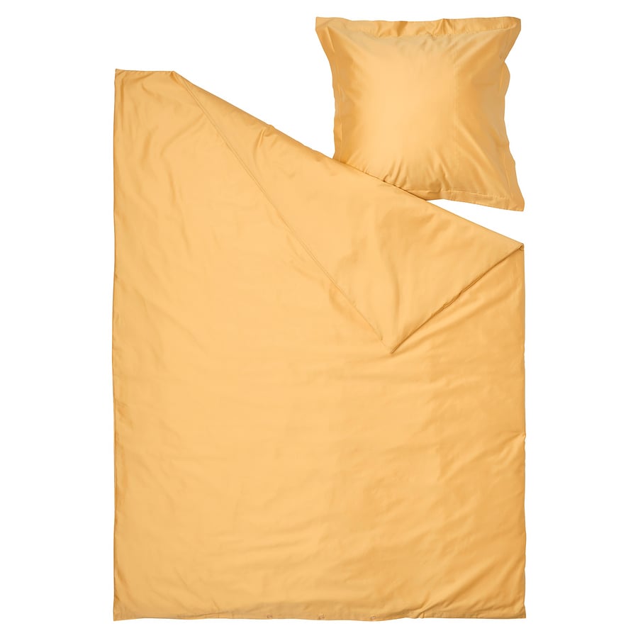 LUKTJASMIN Bettwäsche-Set, 2-teilig, gelb, 140x200/80x80 cm - IKEA ...